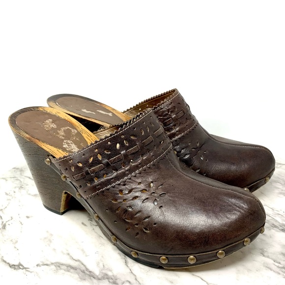 Aldo | Shoes | Aldo Boho Platform Studded Floral Closed Toe Mule Clogs ...